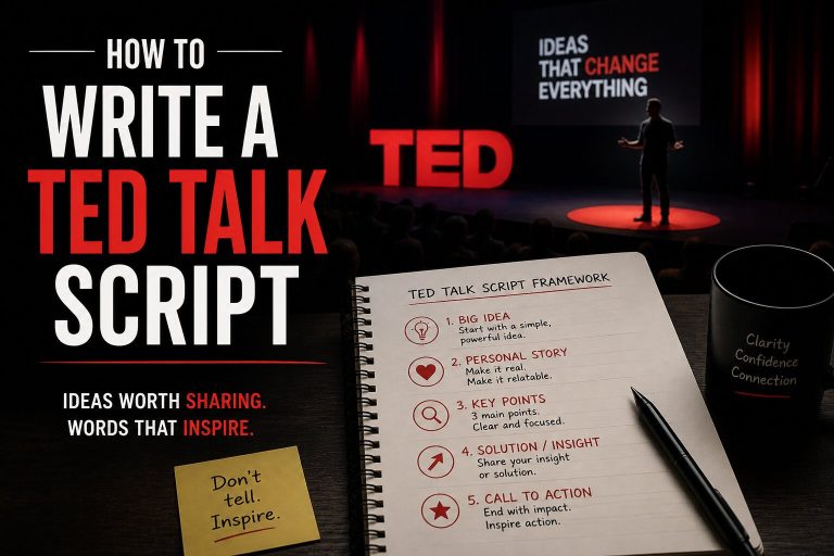 How to Write a TED Talk Script: A Step-by-Step Guide